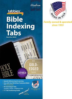 Bible Tab-Cath: Classic Catholic Gold Bible Tabs | The Vineyard