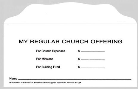 3 Fund Weekly Bill Size Offering Envelopes | Parable.com