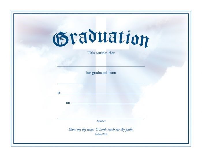 Christian Graduation Certificate Mid Atlantic Christian University