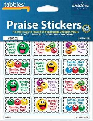 Tabbies Praise Stickers - Smil: Smiley Children's Praise Stickers | The ...