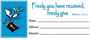 Freely Given Offering Envelopes | The Way to Emmaus