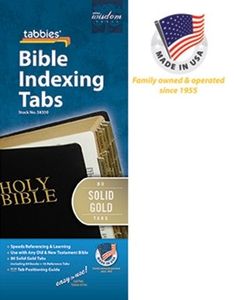 Bible Tabs - Solid Gold - Old: Classic Solid Gold Bible Tabs | Gospel ...