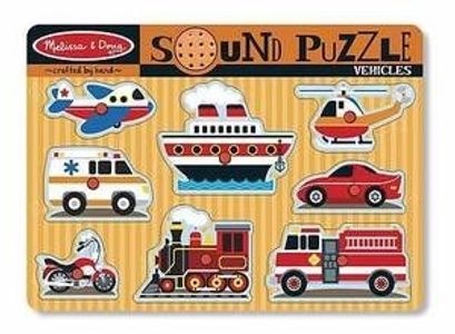 Vehicles Sound Puzzle - 8 Pieces [With Battery] | Gospel Supplies