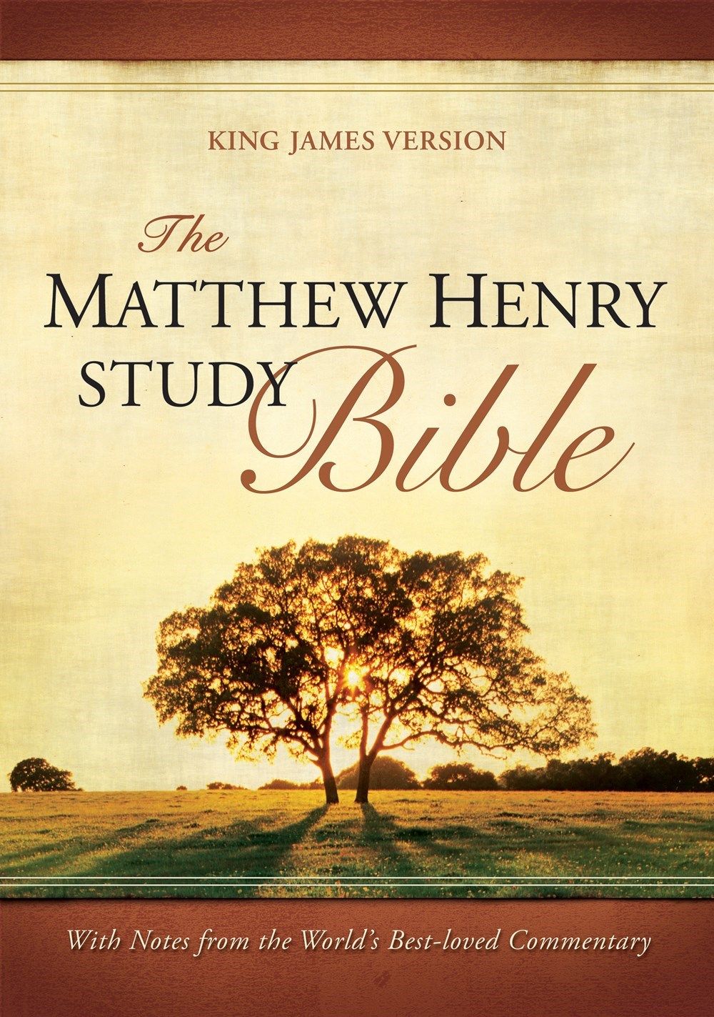 The Matthew Henry Study Bible (Red Letter, Bonded Leather, Black ...