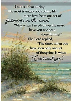 Garden Flag-Footprints | The Parable Christian Store