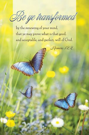 Bulletin-Be Ye Transformed (Romans 12:2) (Pack Of 100) | The Parable ...