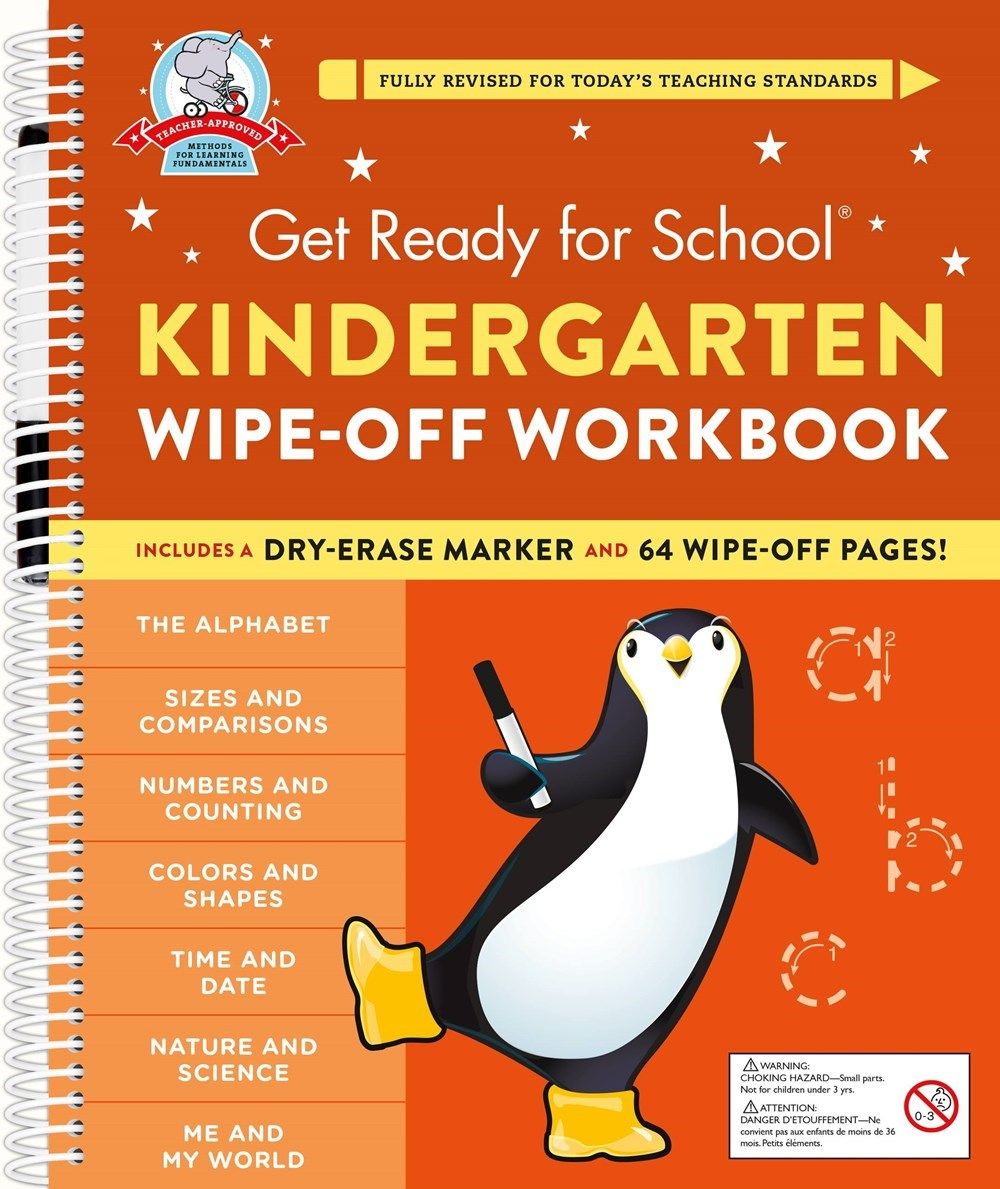 Get Ready for School: Kindergarten Wipe-Off Workbook | Cross Way ...