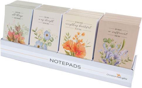 Pre-Packed Merchandiser-Small Floral Notepad (Set Of 48) | The Parable ...