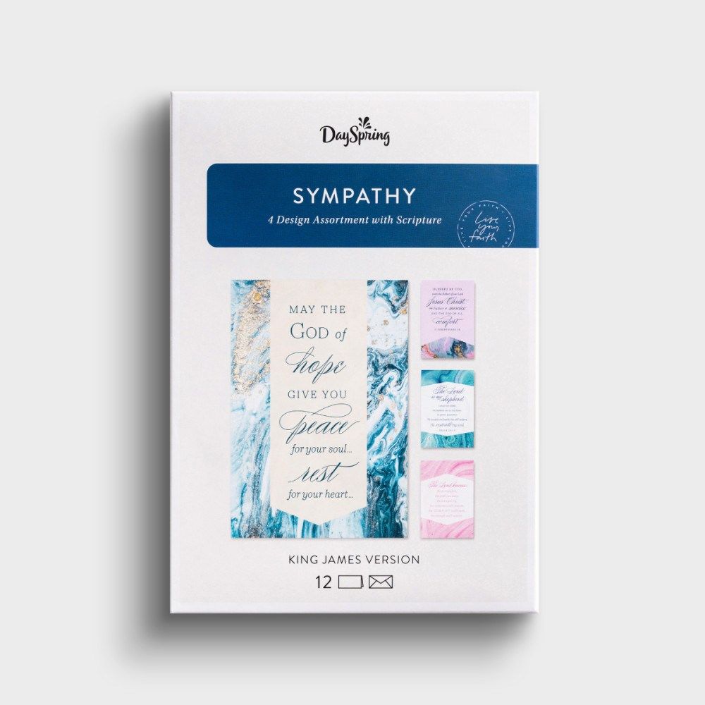 Card-Boxed-Sympathy-Marble (Box Of 12) | The Way to Emmaus