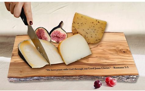 Cheese Board-Romans 5:1/We Have Peace With God Through Our Lord Jesus ...