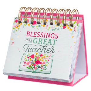 Christian Art Gifts Wirebound Perpetual Desk Calendar for Teachers ...