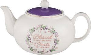 Christian Art Gifts Inspirational Large Ceramic Scripture Teapot for ...