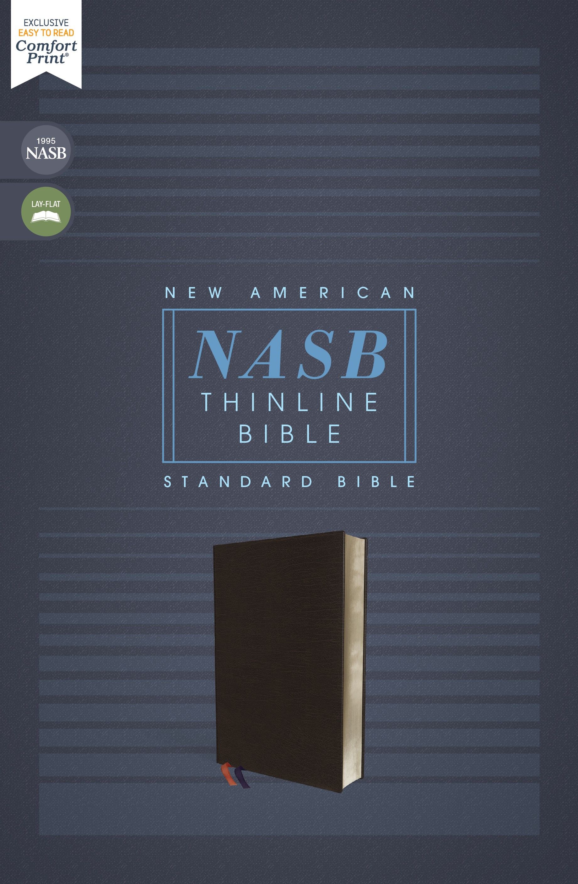 NASB, Thinline Bible, Bonded Leather, Black, Red Letter Edition, 1995 ...