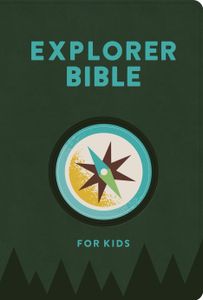 CSB Explorer Bible for Kids, Olive Compass Leathertouch | Parable.com