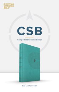 CSB Compact Bible, Value Edition, Teal Leathertouch | Parable.com