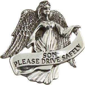 Son Please Drive Safely Angel Visor Clip | Parable.com