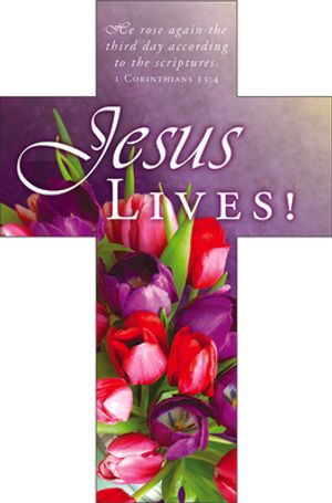 Bookmark - Easter - Cross - Jesus Lives! | The Way to Emmaus