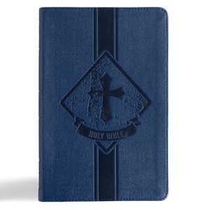KJV Kids Bible, Thinline Edition, Navy Leathertouch | Parable.com