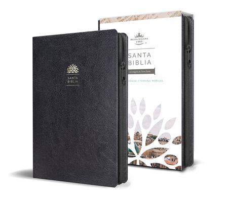 Biblia Reina Valera 1960 Letra Grande. Símil Piel Negra, Cremallera ...